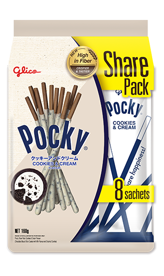 Pocky Share Pakc Cookies & Cream Flavour｜EZAKI GLICO Pocky