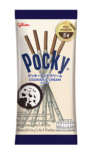 Pocky Cookies & Cream Flavour(Sachet)｜EZAKI GLICO Pocky
