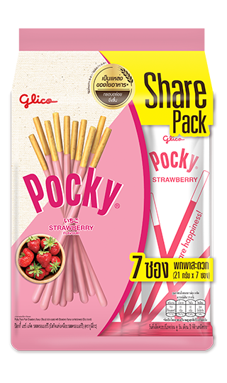 Pocky Family Pack Strawberry Flavour｜EZAKI GLICO Pocky